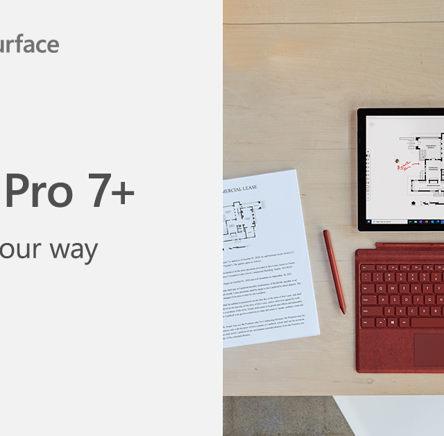 Meet Microsoft Surface Pro 7+. It's all about adaptability. - Intrious