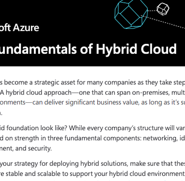 3 fundamentals for a successful hybrid cloud - Intrious
