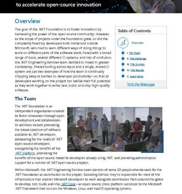.NET Core invests in consistency to accelerate open-source innovation ...